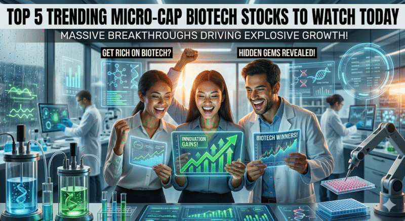 Top 5 Trending Micro-Cap Biotech Stocks to Watch Today • BioTech Health X